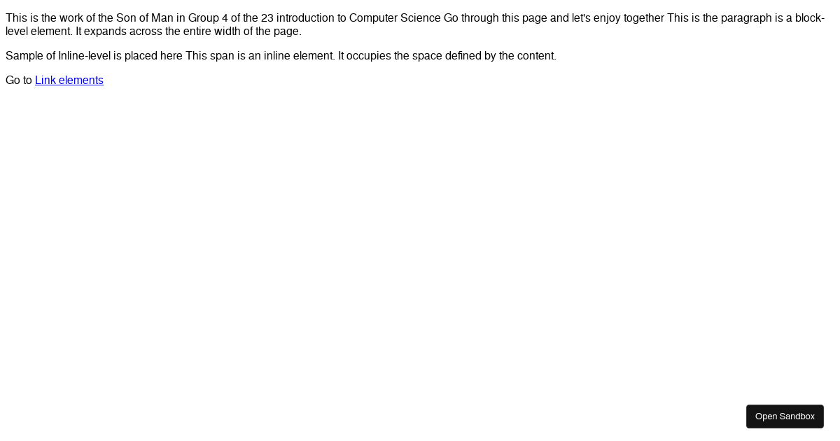 Lesson 4: HTML Tags (forked) - Codesandbox