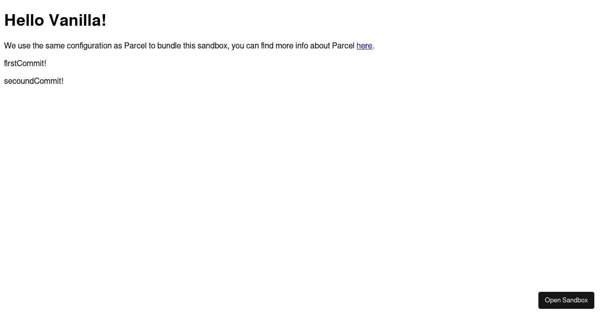 vanilla - Codesandbox