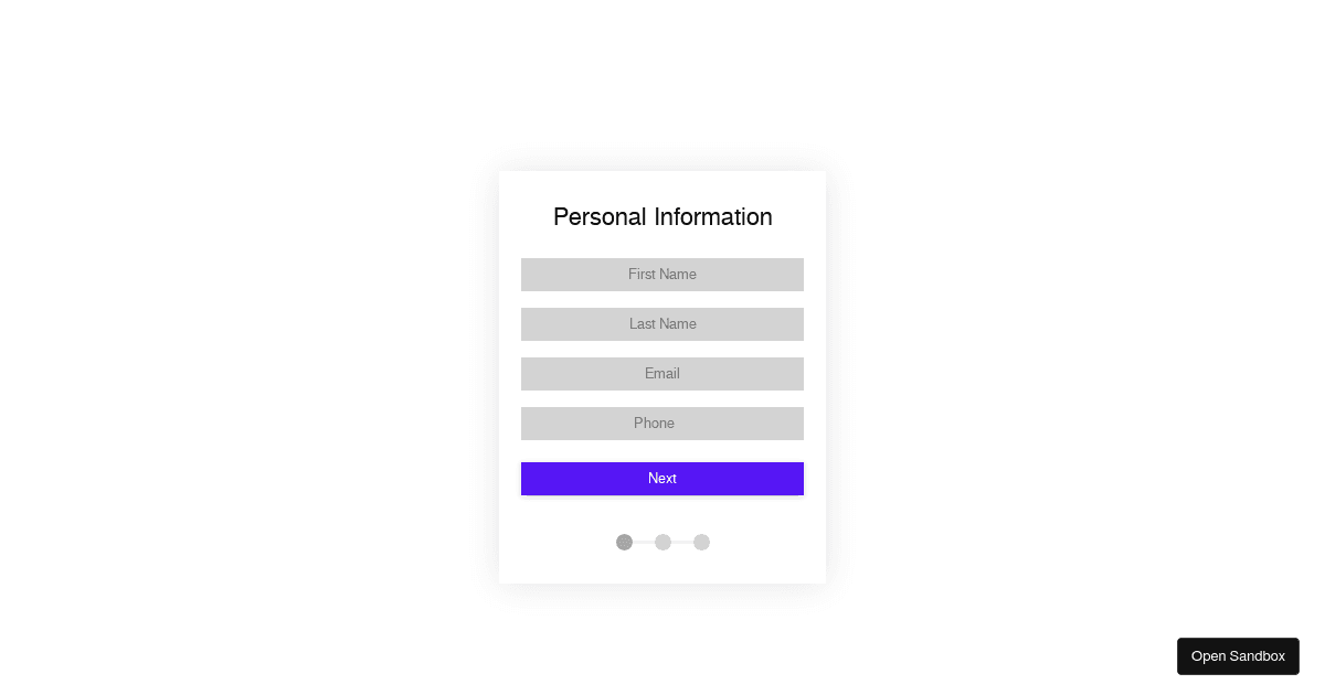 multi-step-form - Codesandbox