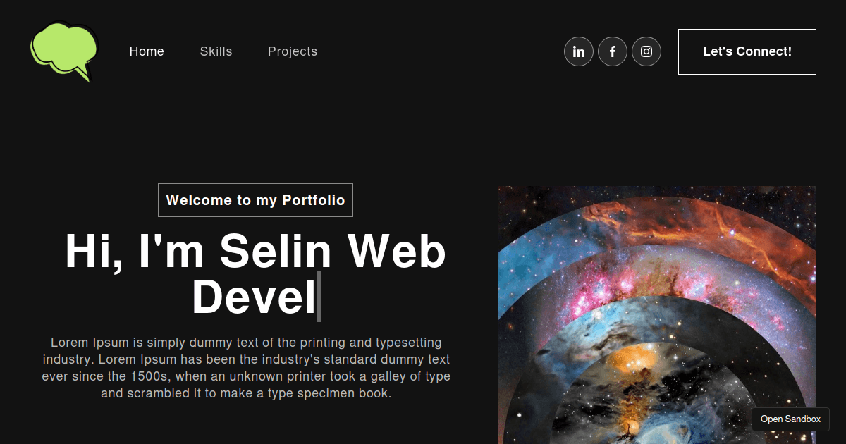 porfolio-website - Codesandbox