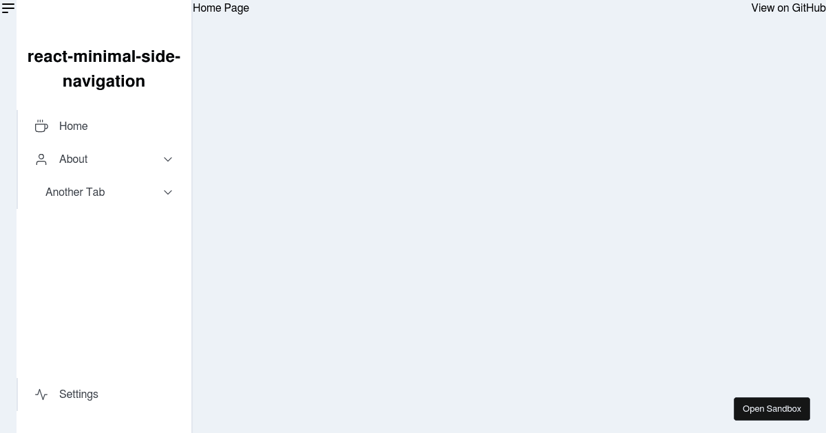 react-minimal-side-navigation-example (forked) - Codesandbox