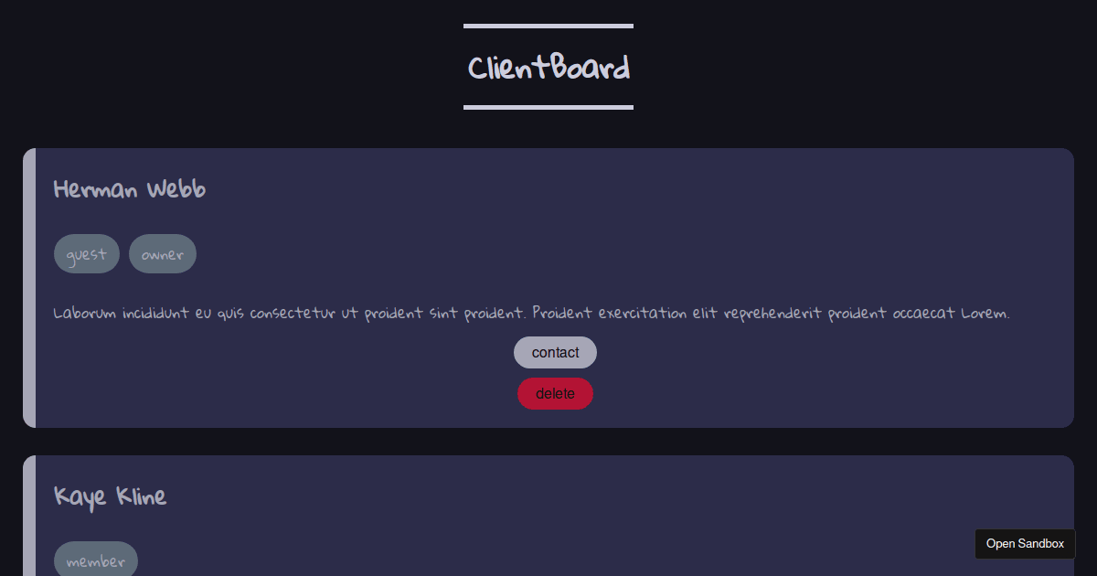 styled-components-exercise-clientboard-start (forked) - Codesandbox