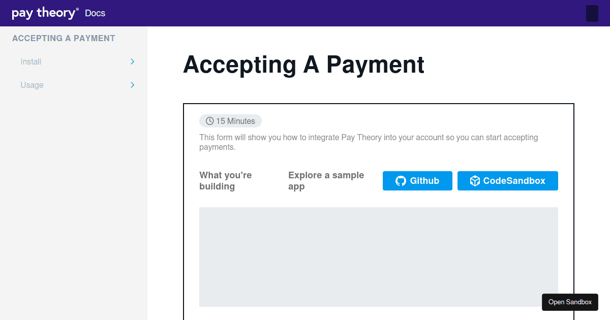 Documentation Demo - Austin - Codesandbox