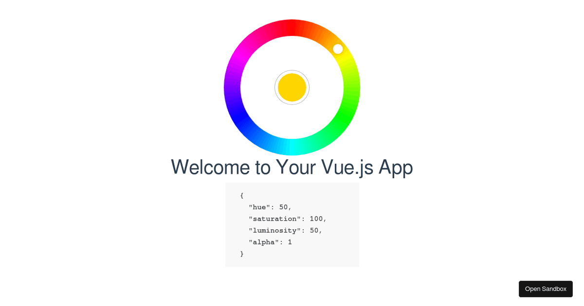 Vue Template Codesandbox