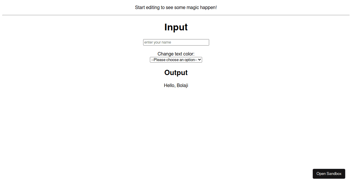 magic-react - Codesandbox