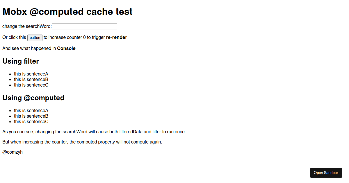 mobx-computed-cache-test - Codesandbox