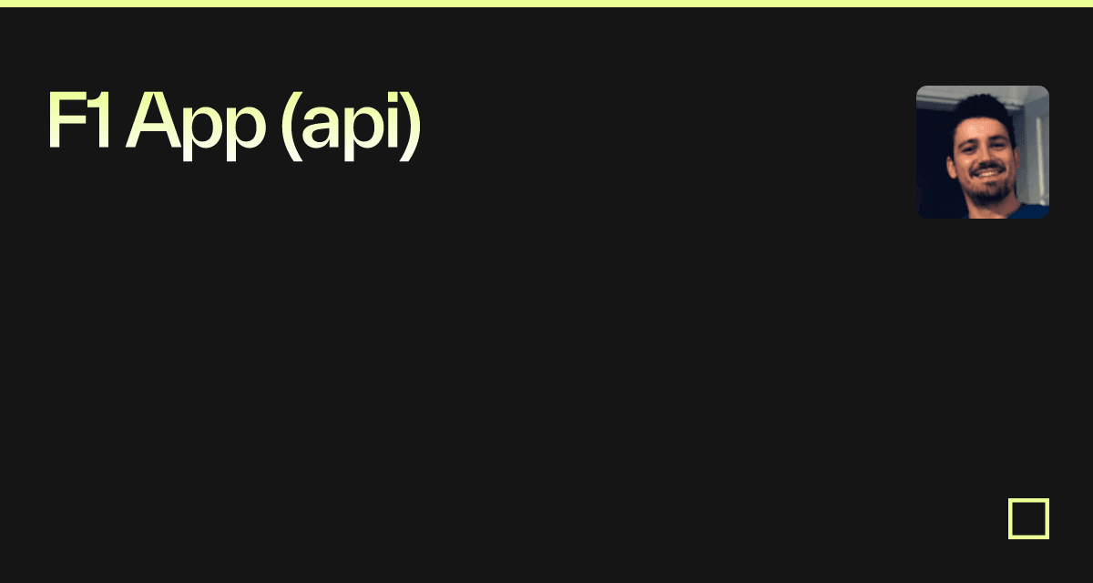 F1 App (api) - Codesandbox