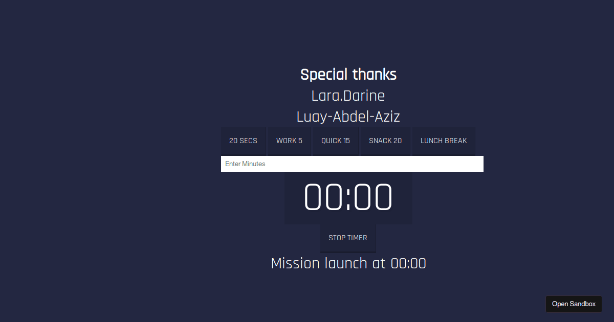 Stop Watch Html Css Js Codesandbox