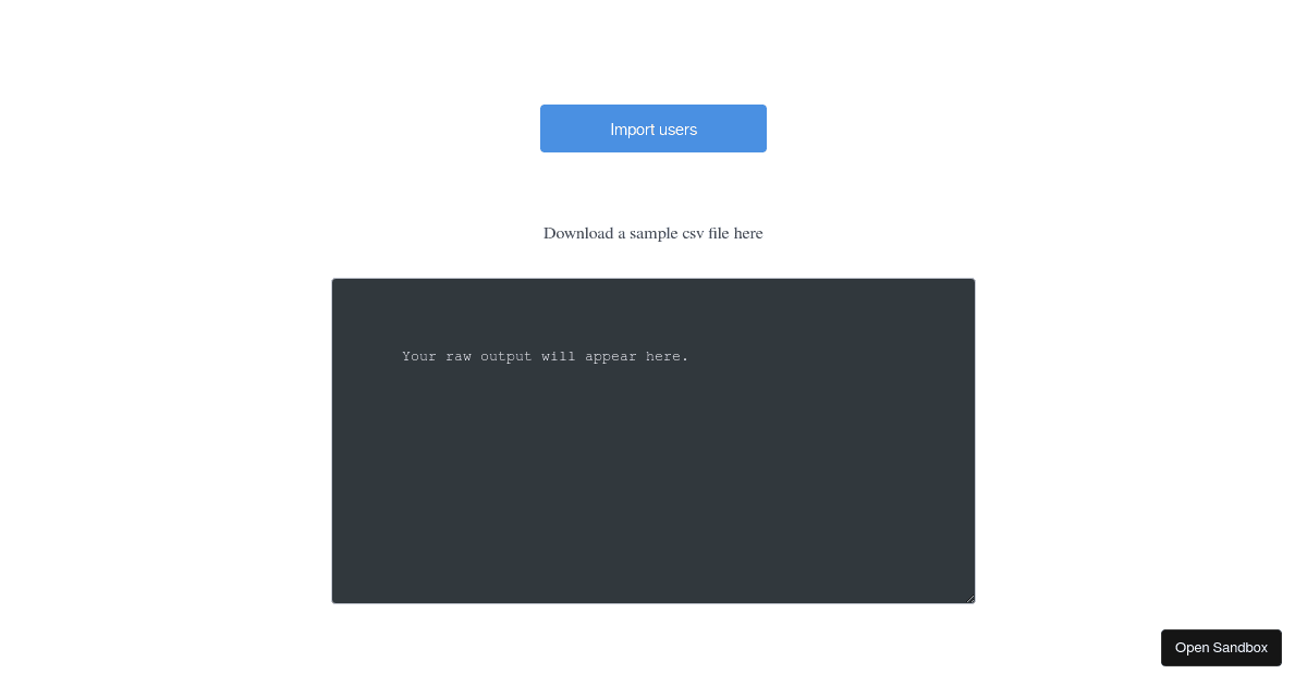 Shearwater POC - Codesandbox