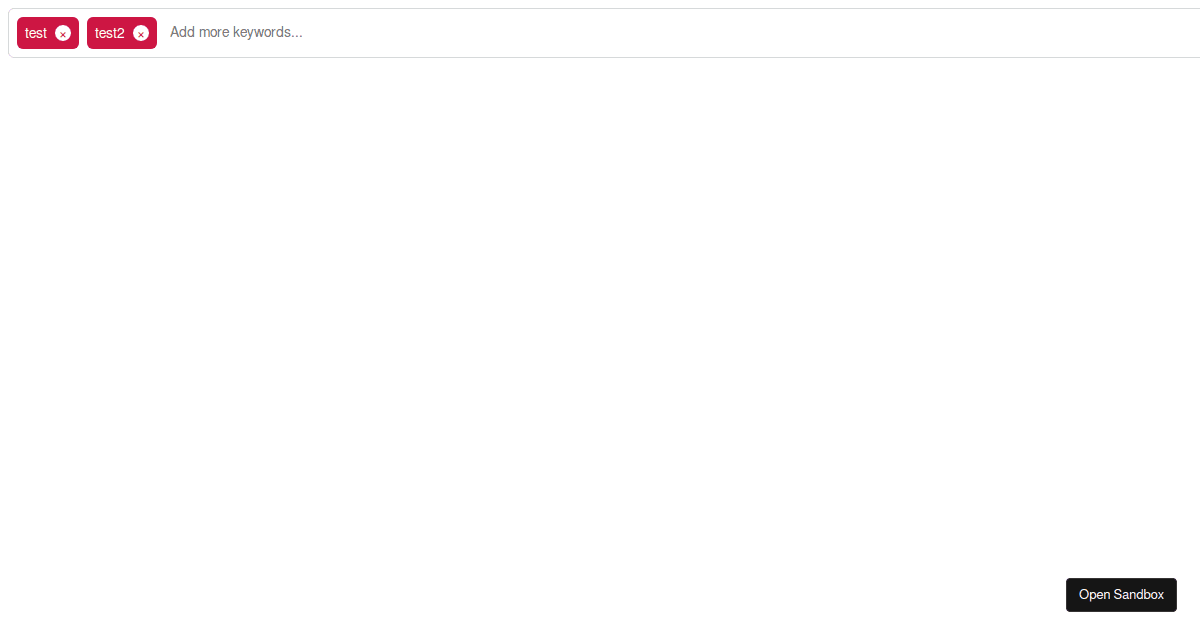 react tag input - Codesandbox react tag input - Codesandbox