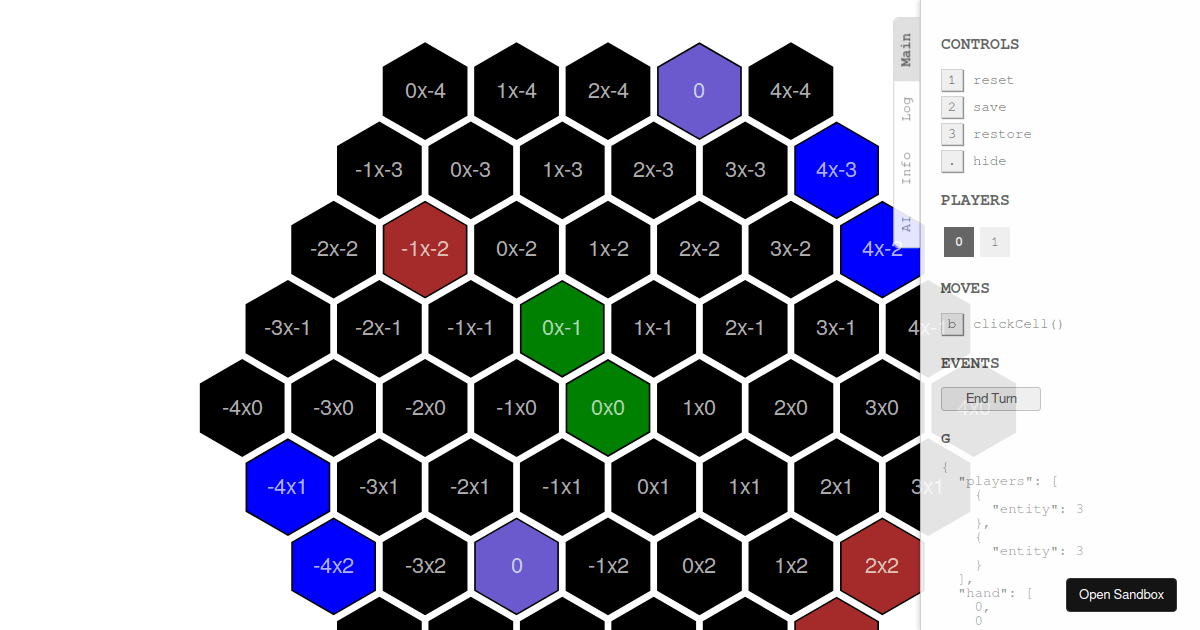boardgame.io (forked) - Codesandbox