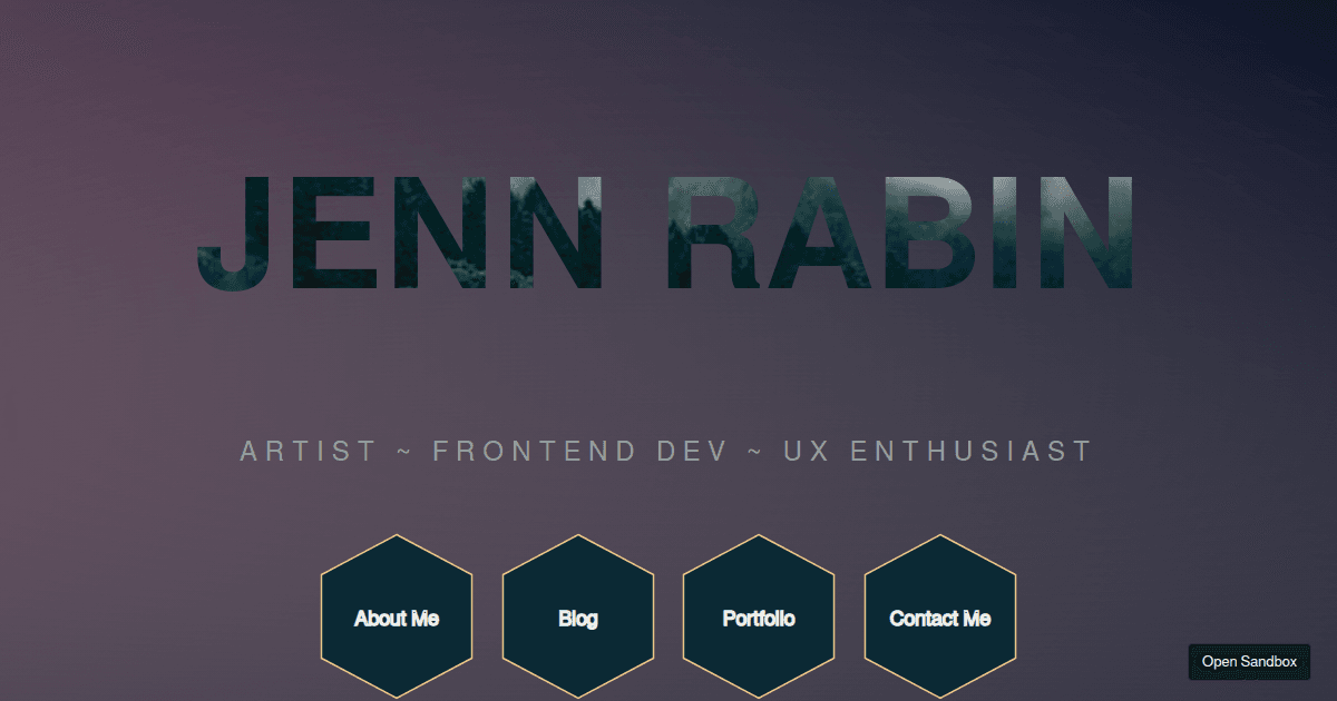 portfolio-draft (forked) - Codesandbox