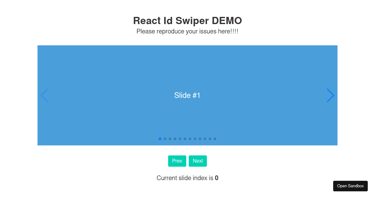 ReactIdSwiper - slidesPerColumn Update Issue - Codesandbox