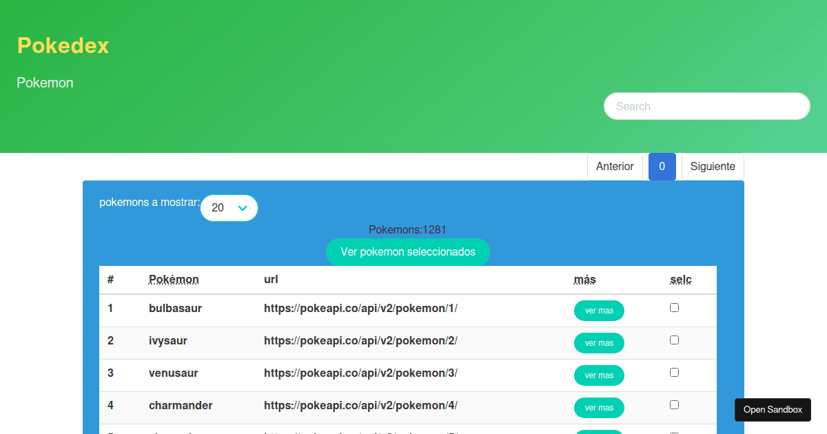 pokeapi-test - Codesandbox