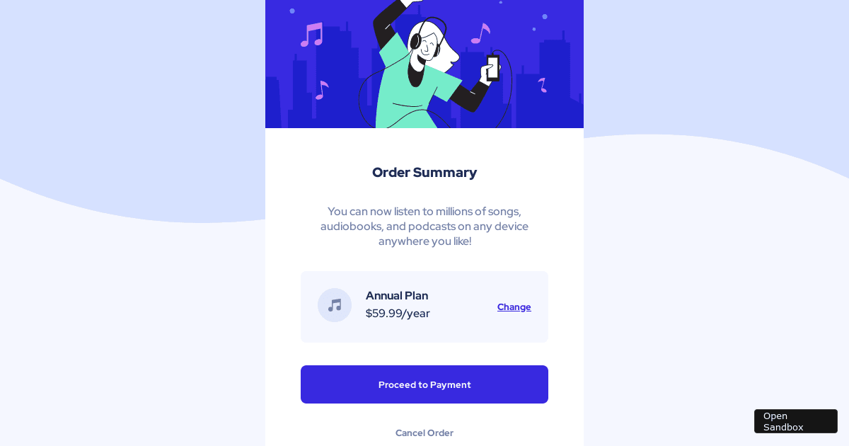 Order Summary Component Codesandbox