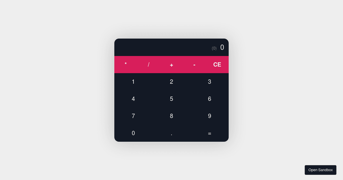 calculadora-react - Codesandbox calculadora-react - Codesandbox