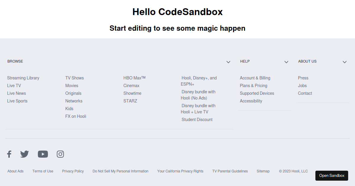 dynamic-footer - Codesandbox