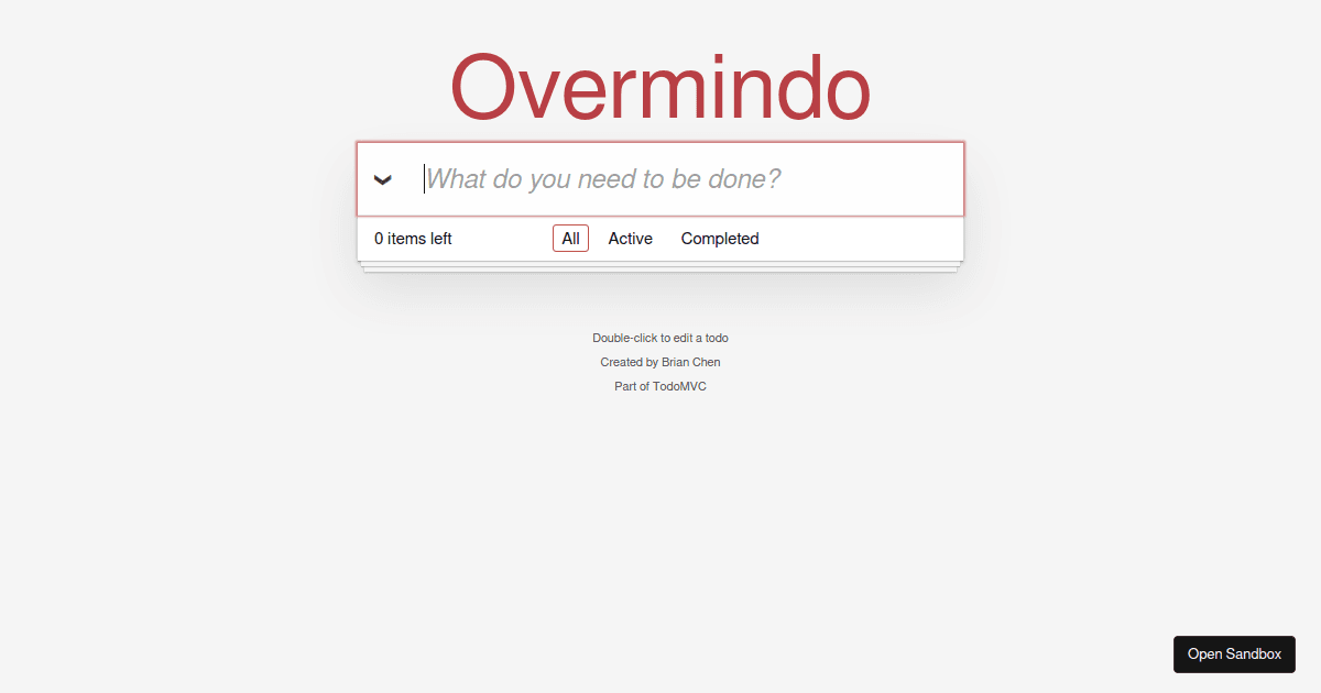 overmind-todomvc-hot! - Codesandbox