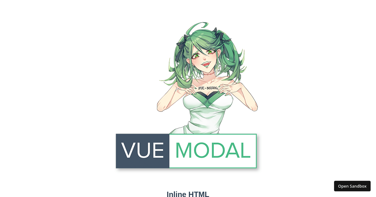 Vue Modal - Example - Codesandbox