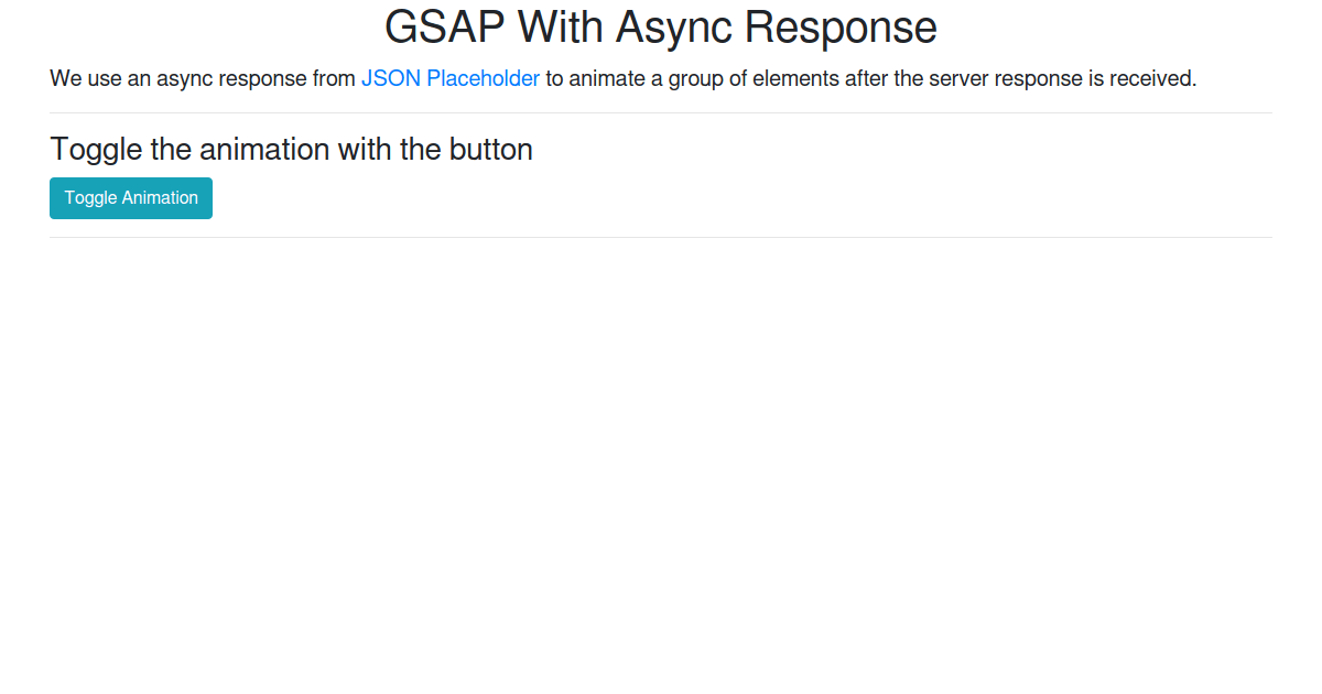 GSAP-animation-react-async-data - Codesandbox
