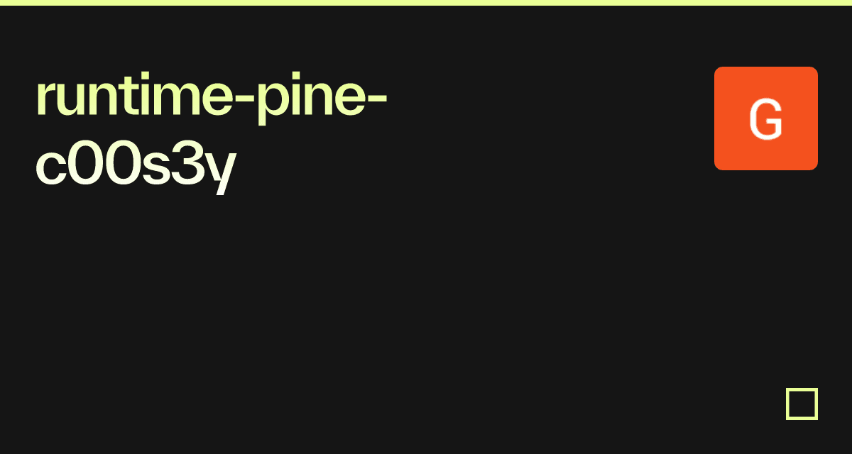 runtime-pine-c00s3y - Codesandbox