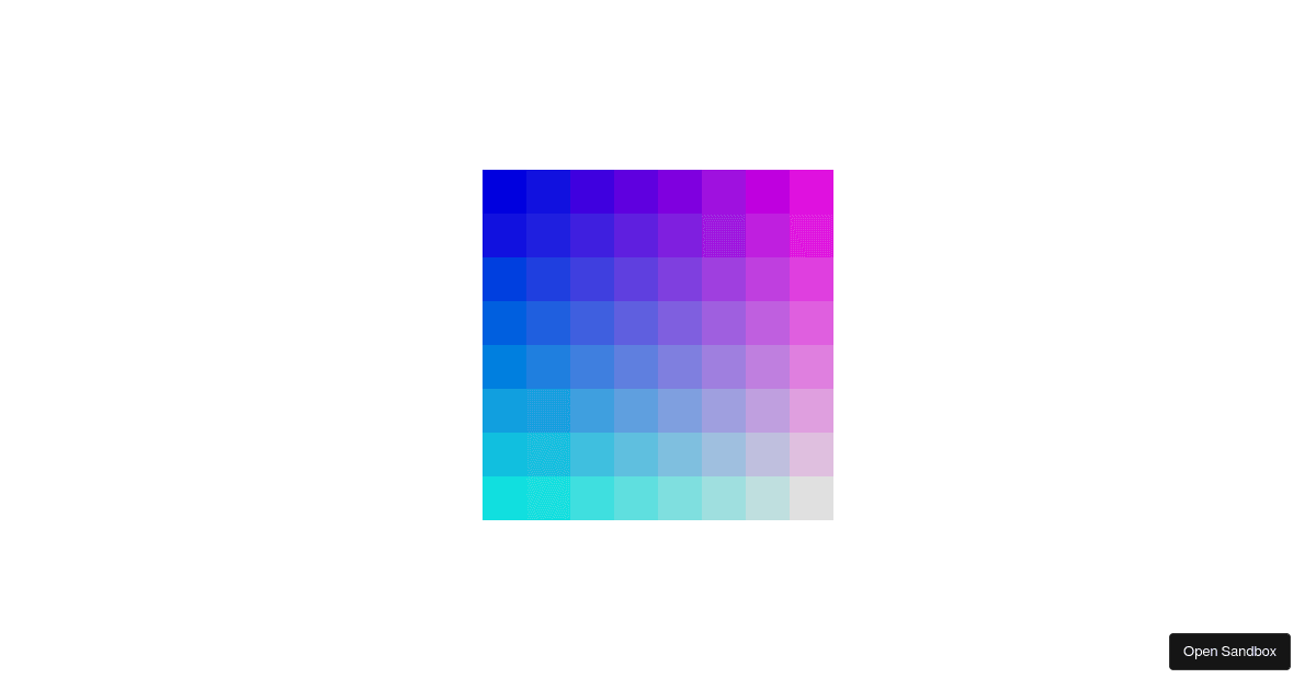 Example: Animated Gradient - Codesandbox
