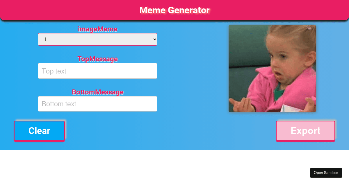 meme-generator-app - Codesandbox