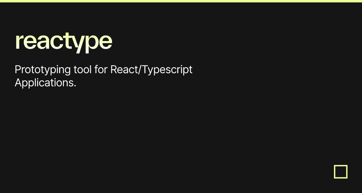 reactype - Codesandbox