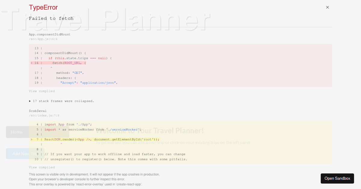 travel-planner-react-app - Codesandbox