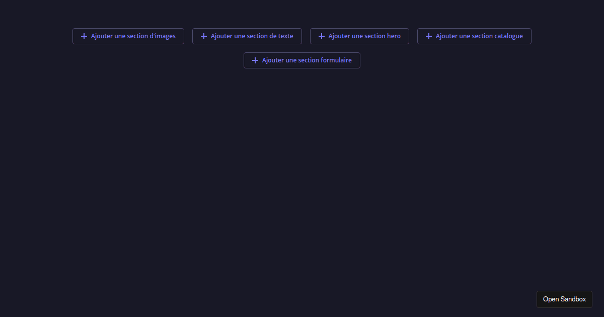 Playground for page content generator strapi plugin - Codesandbox