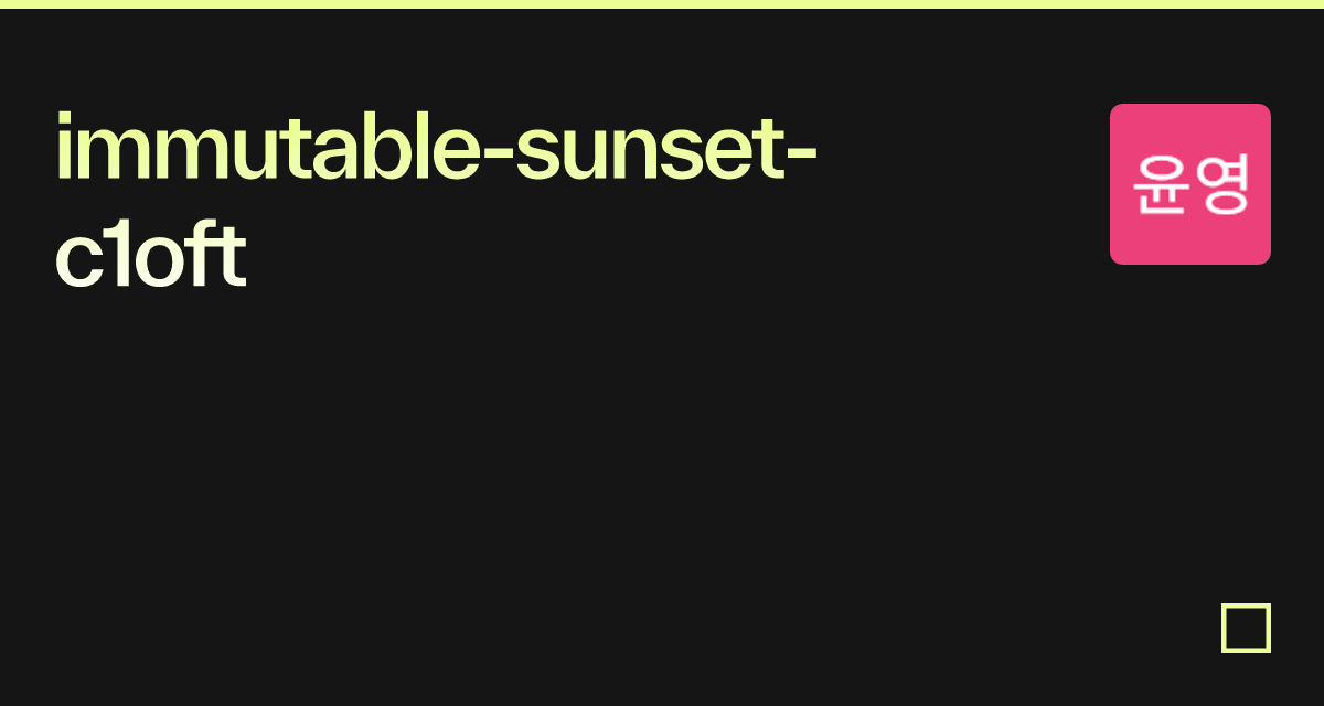 immutable-sunset-c1oft - Codesandbox