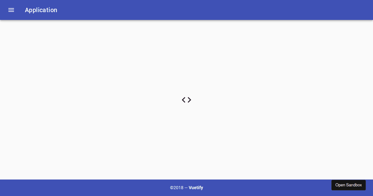 Vuetify Header And Footer Codesandbox
