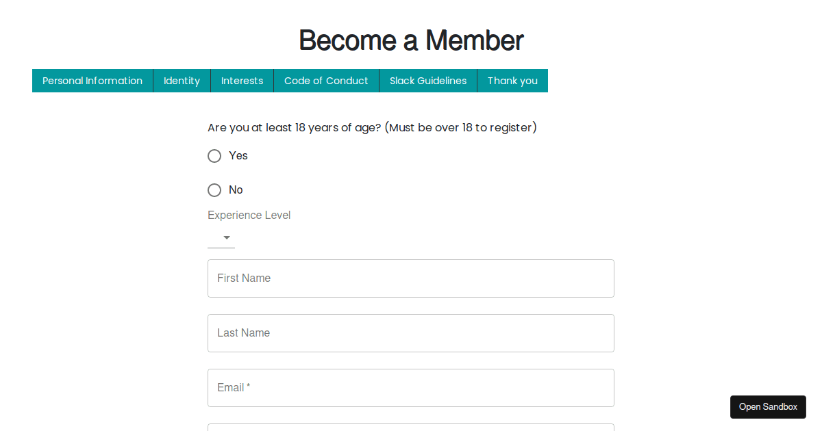 completed - Codesandbox