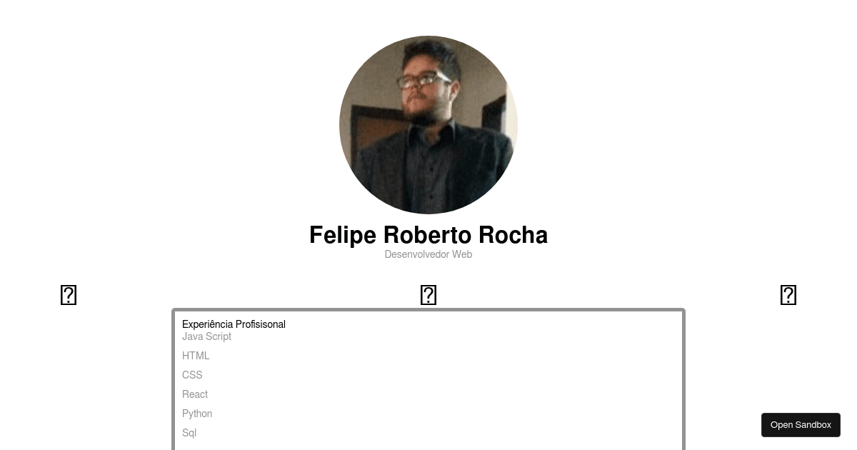 App_Curriculo (forked) - Codesandbox