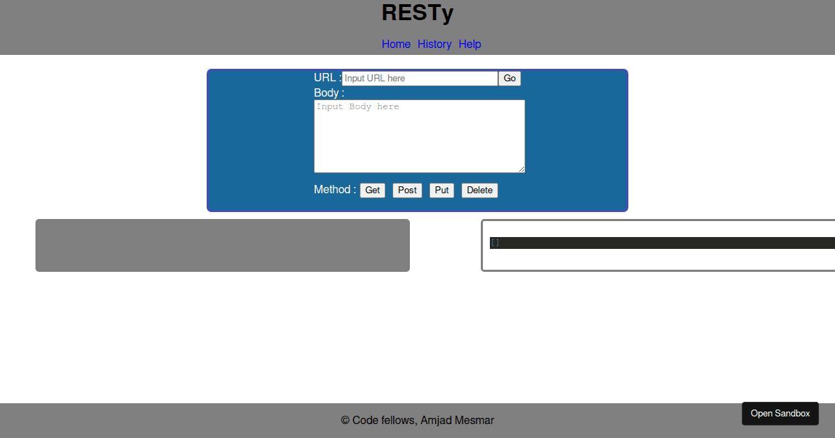 resty - Codesandbox