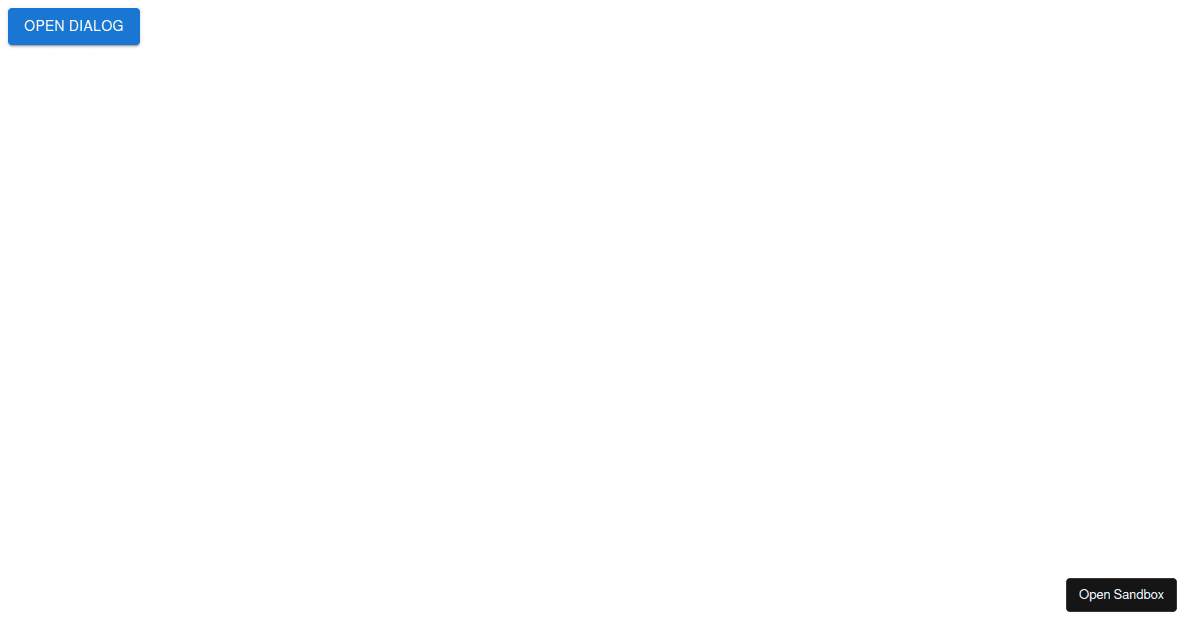 React Typescript Dialog Codesandbox