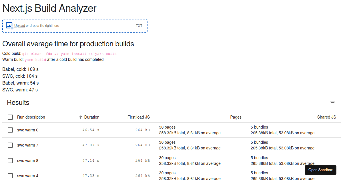 next-build-result-parser - Codesandbox