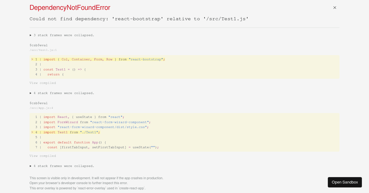 Try Multi Step From React Form Wizard Component Codesandbox
