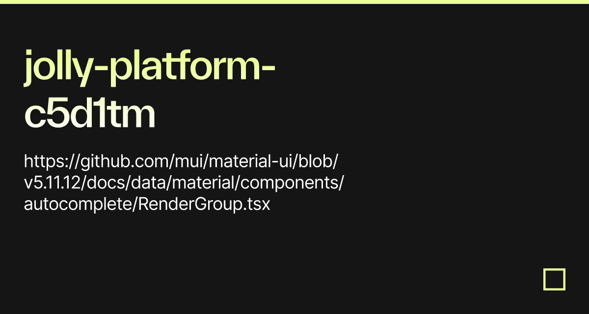 jolly-platform-c5d1tm - Codesandbox