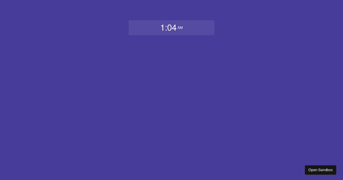 Styled time picker - Codesandbox
