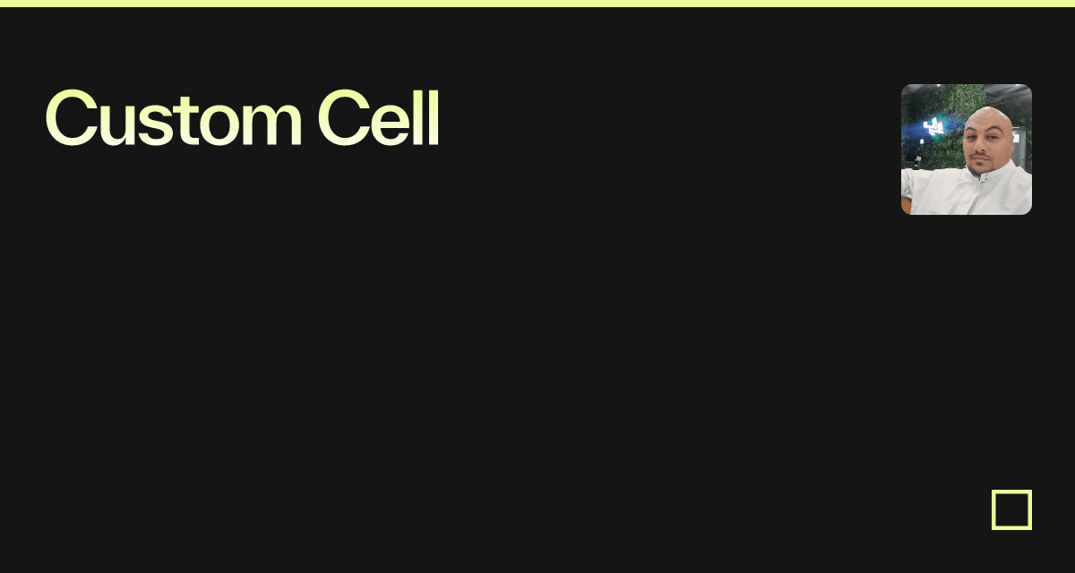 Custom Cell - Codesandbox