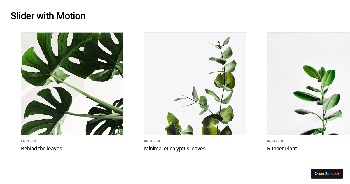 Draggable Slider with GSAP - Codesandbox