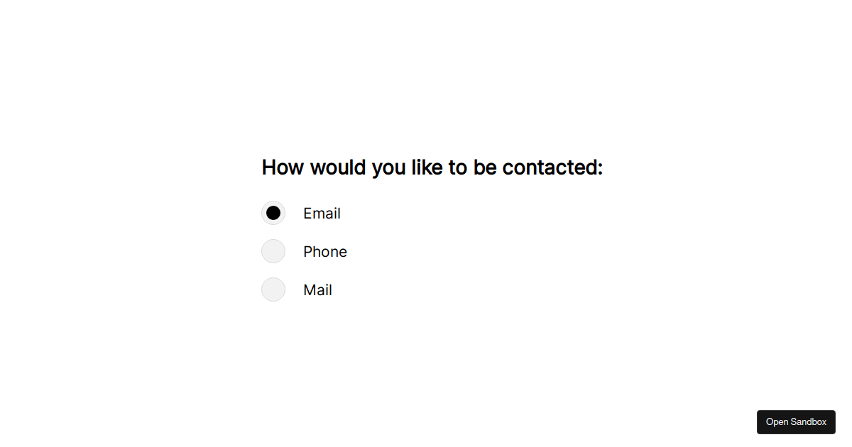 radio-group - Codesandbox