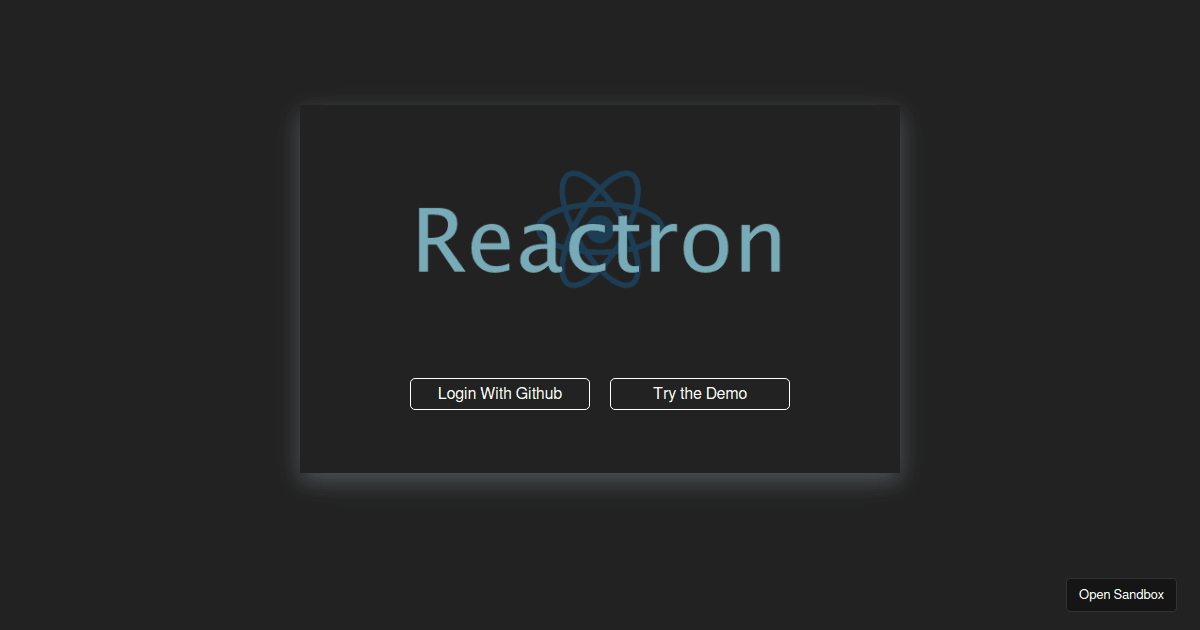 reactron - Codesandbox