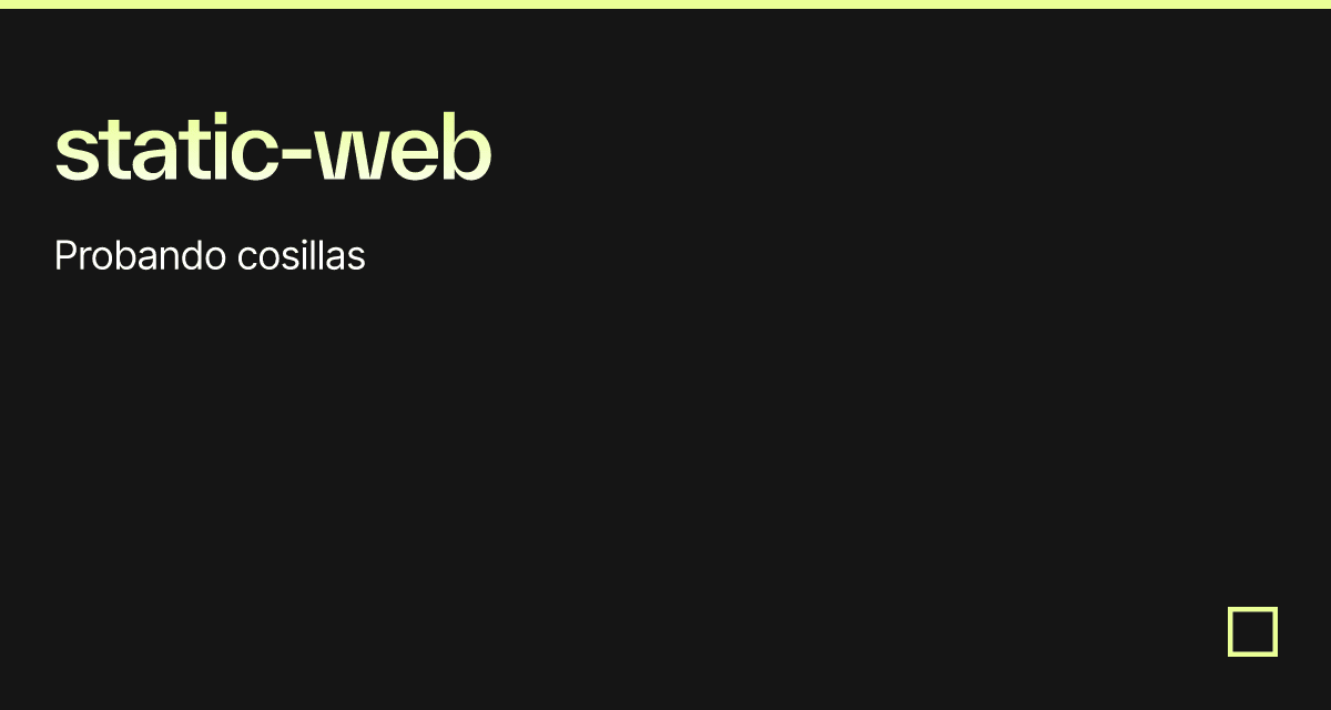 static-web - Codesandbox