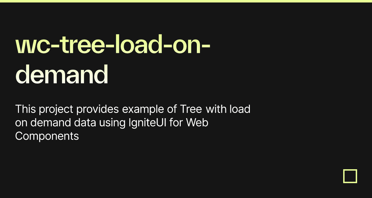 wc-tree-load-on-demand - Codesandbox