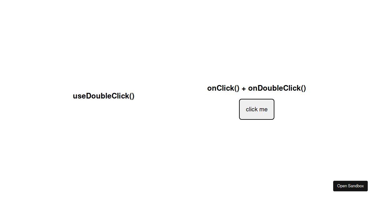 use-double-click (forked) - Codesandbox