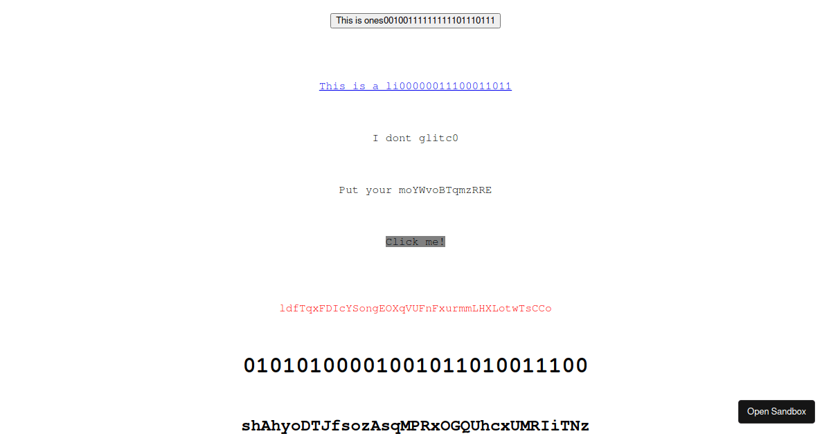 react-teffex Glitch example - Codesandbox