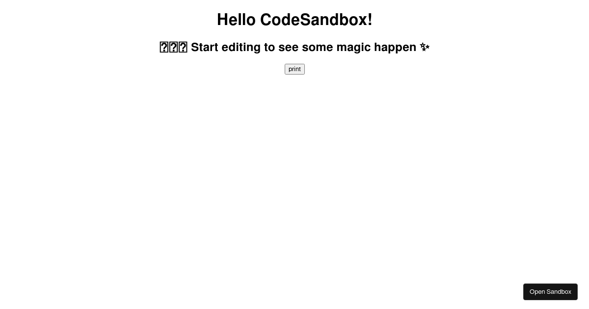 pdf with react and jspdf - Codesandbox