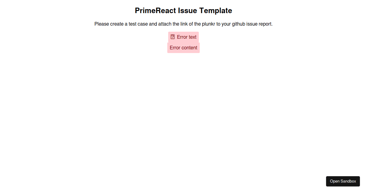 PrimeReact-Message-content-icon - Codesandbox